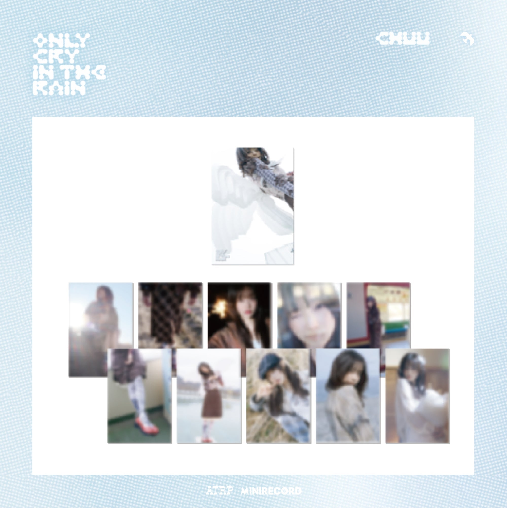 츄 CHUU - ONLY CRY IN THE RAIN OFFICIAL MD 인화사진 세트 – COKODIVE KOREA